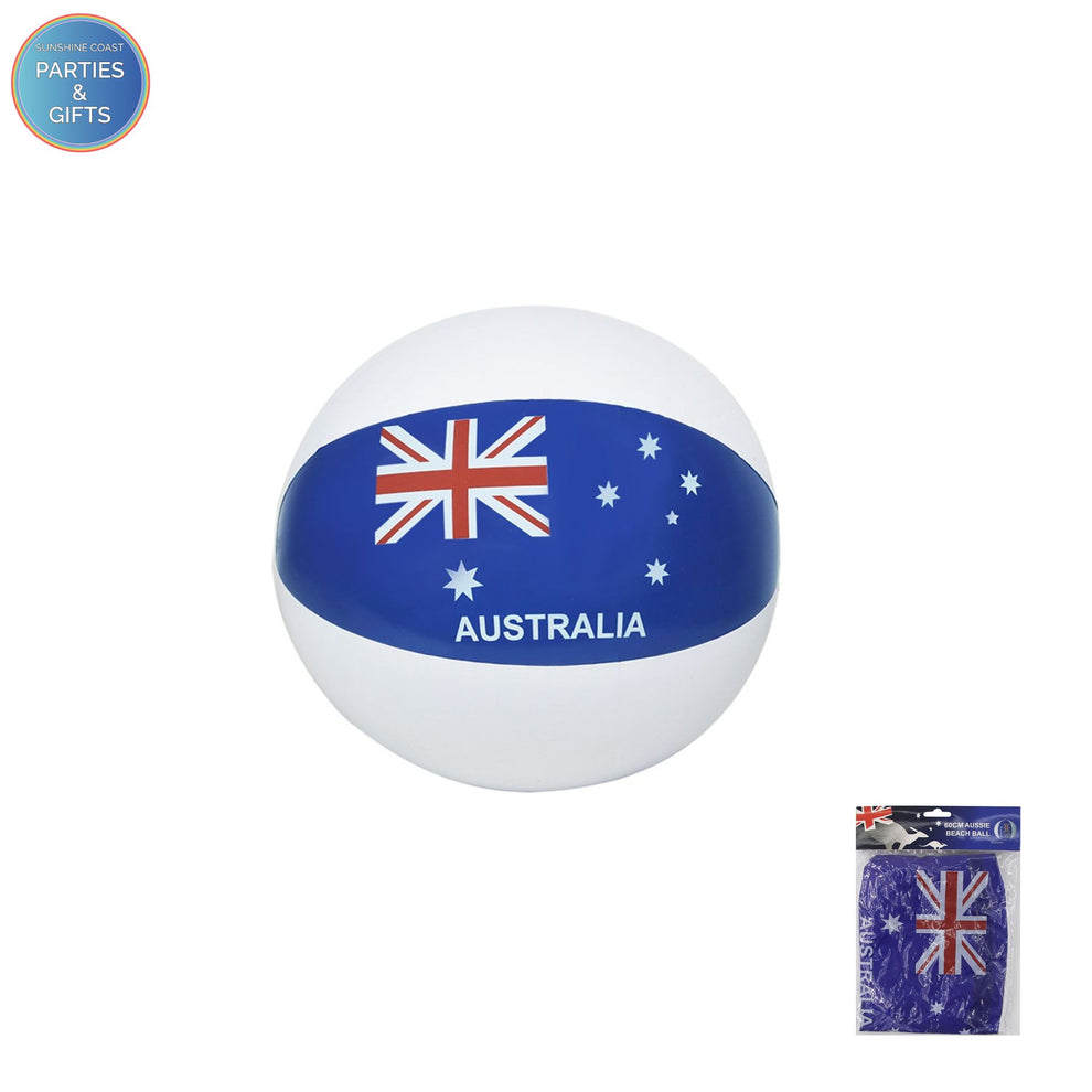 INFLATABLE AUSSIE BEACH BALL - 40CM – Sunshine Coast Parties & Gifts