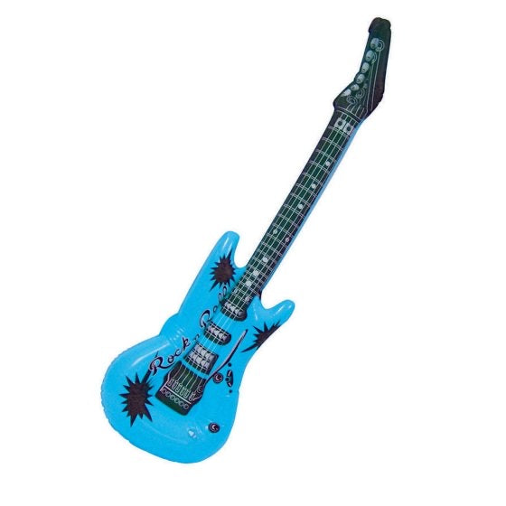 INFLATABLE BLUE ROCK GUITAR – Sunshine Coast Parties & Gifts