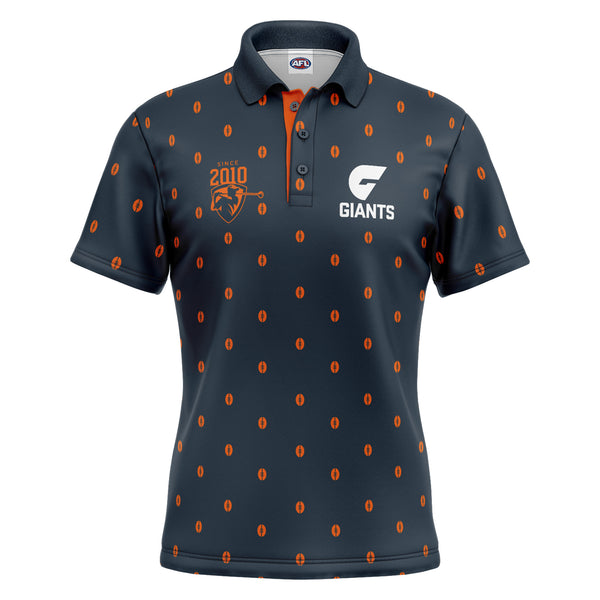 AFL MULLIGAN GOLF POLO SHIRT - GREATER WESTERN SYDNEY GIANTS – Sunshine ...