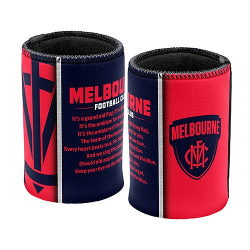 AFL MELBOURNE DEMONS TEAM SONG CAN COOLER – Sunshine Coast Parties & Gifts