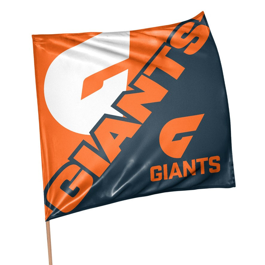 AFL SUPPORTER 70CM FLAG - GWS GIANTS – Sunshine Coast Parties & Gifts