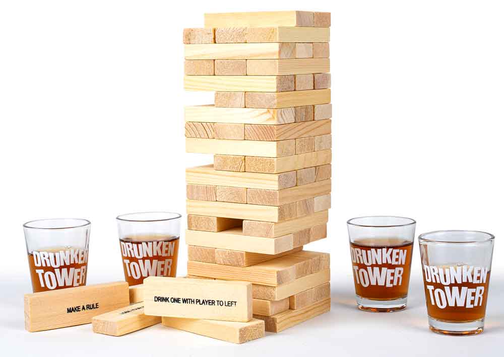 ADULT DRINKING GAME - DRUNKEN TOWER – Sunshine Coast Parties & Gifts