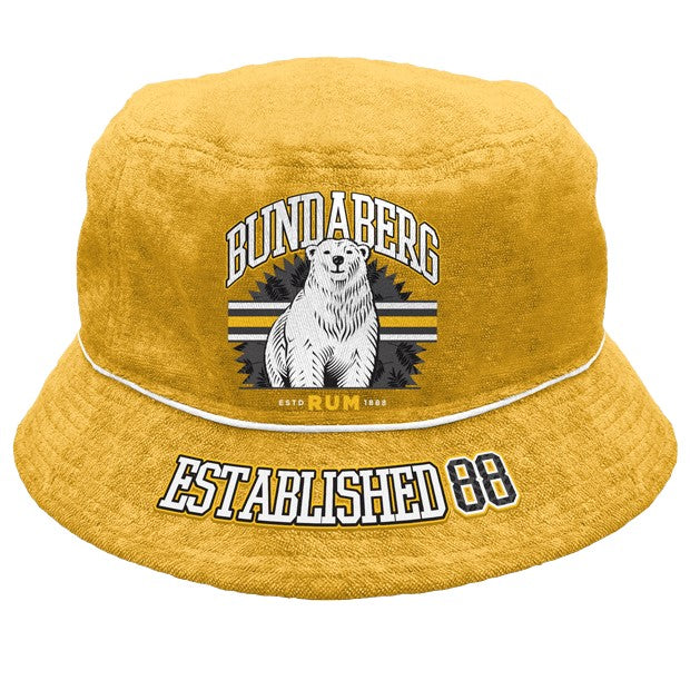 BUNDABERG RUM BUNDY TERRY TOWELING BUCKET HAT – Sunshine Coast Parties ...