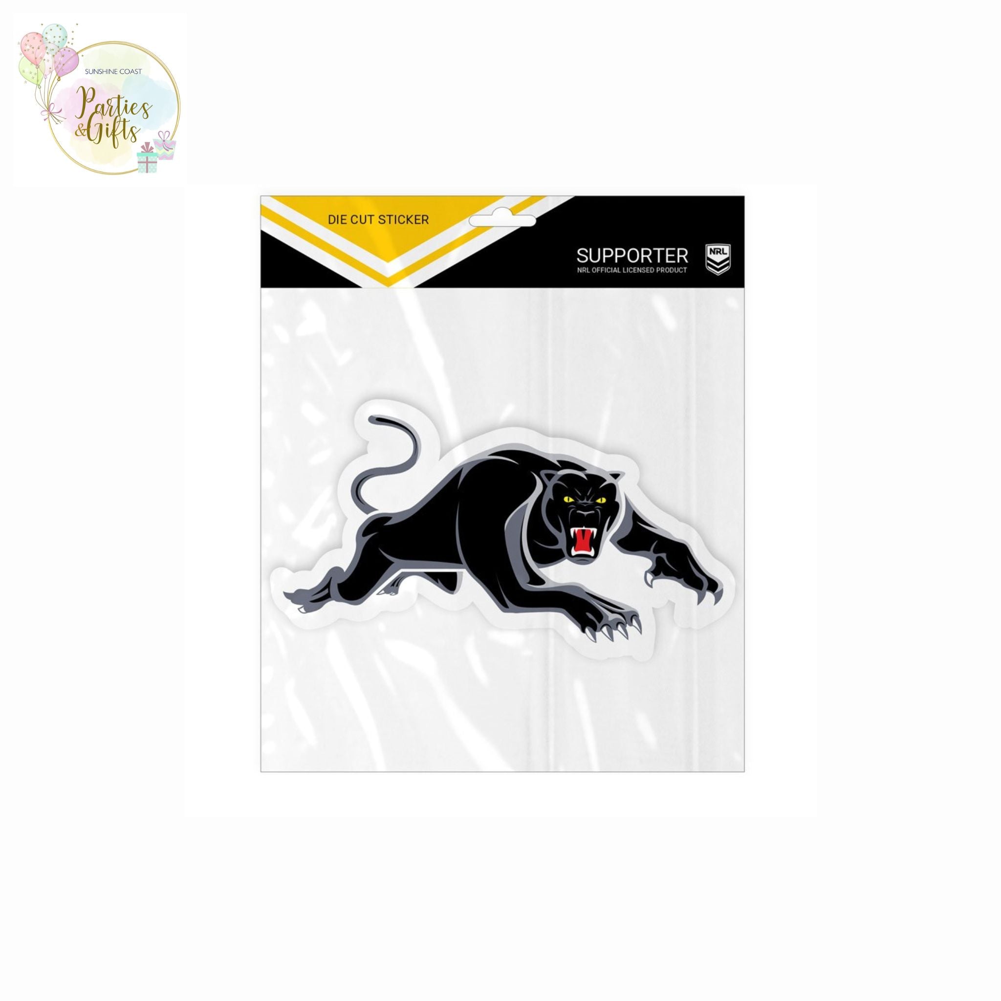 NRL PENRITH PANTHERS LOGO STICKER – Sunshine Coast Parties & Gifts